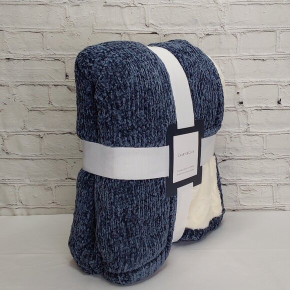 Charter Club | Bedding | Charter Club Chenille Cozy Reversible Throw ...